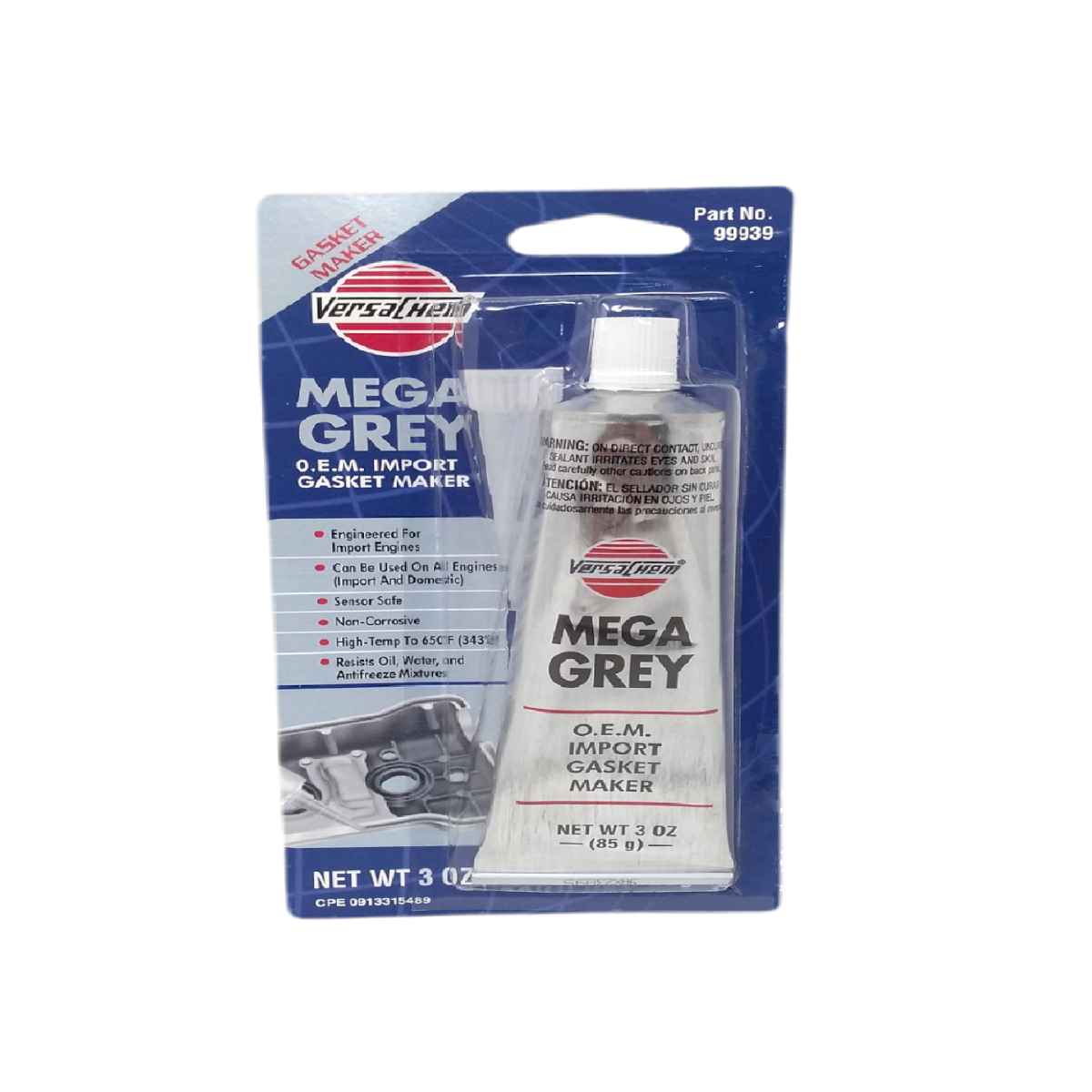 Silicona mega grey 85 gr. caja x 12 und. 99939 | Autopartes S.A.